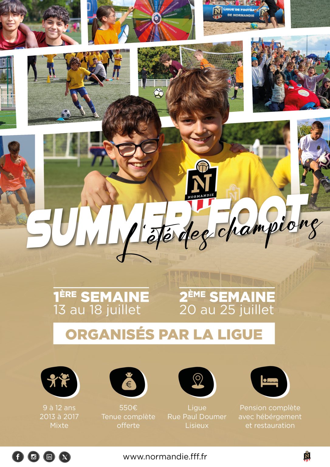 Stages foot été 2025 – LIGUE DE FOOTBALL DE NORMANDIE